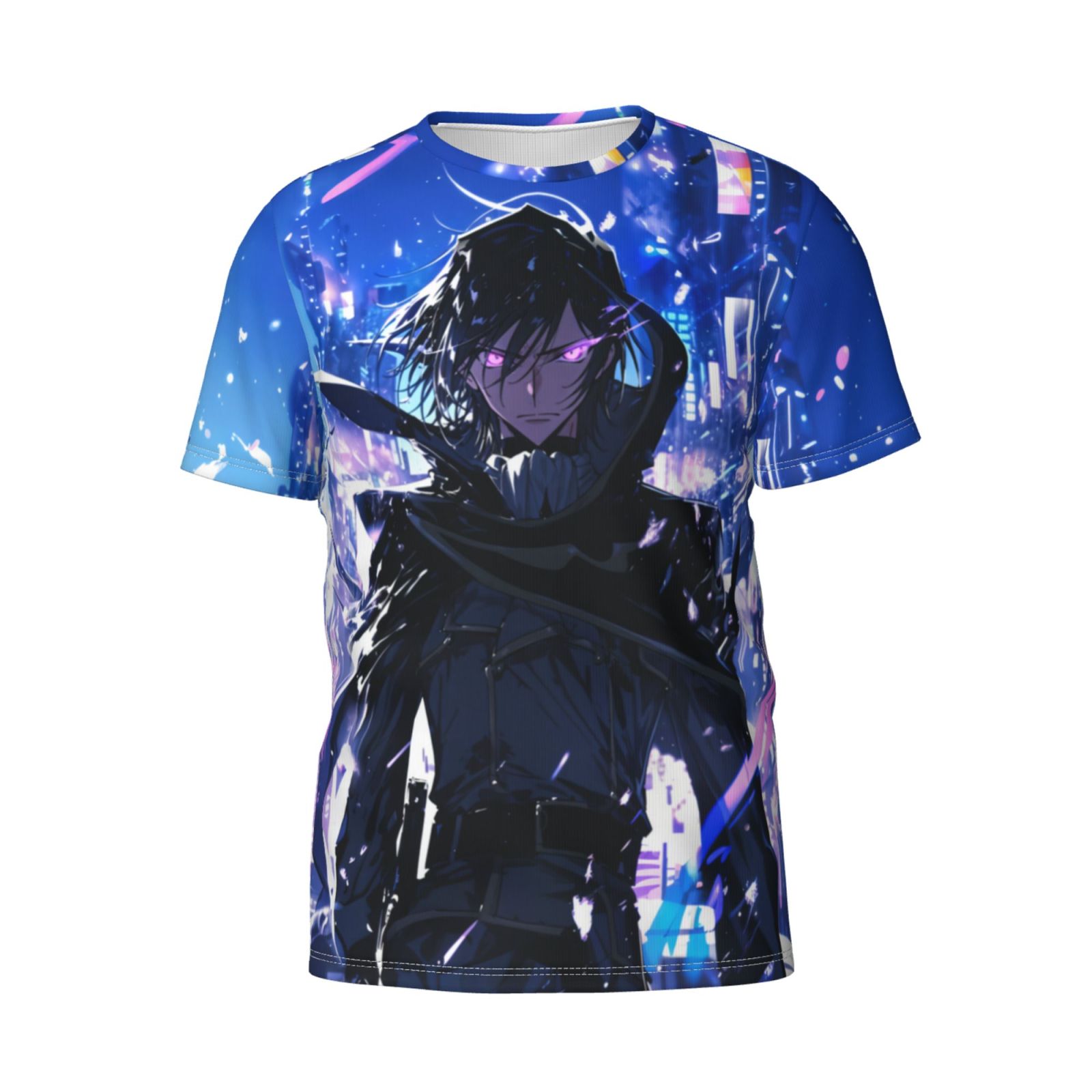 Anime 3d Graphic Mens Womens Short Sleeve Crew T-Shirt Code Geass ...
