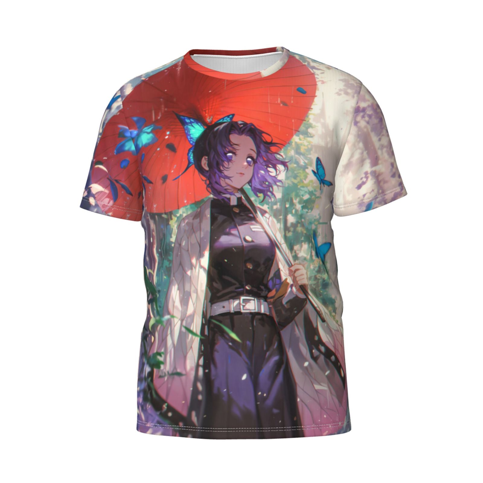 Anime 3d Graphic Mens Womens Short Sleeve Crew T-Shirt Demon Slayer ...