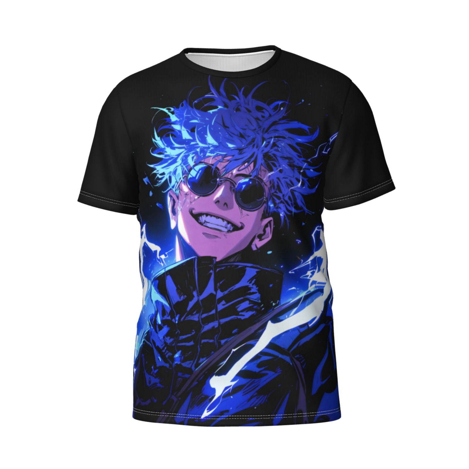 Anime 3d Graphic Mens Womens Short Sleeve Crew T-Shirt Gojo Satoru ...