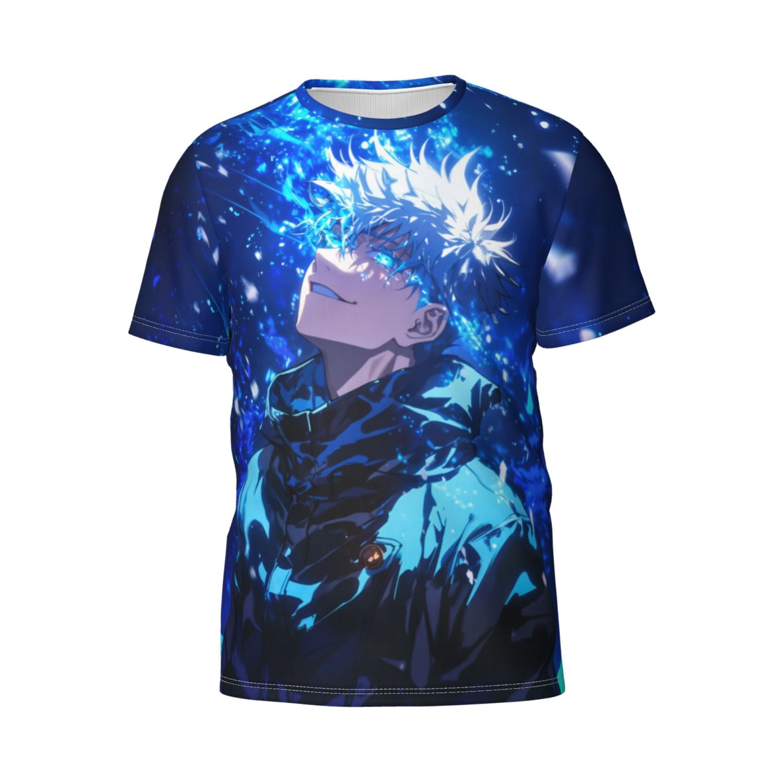 Anime 3d Graphic Mens Womens Short Sleeve Crew T-Shirt Gojo Satoru ...