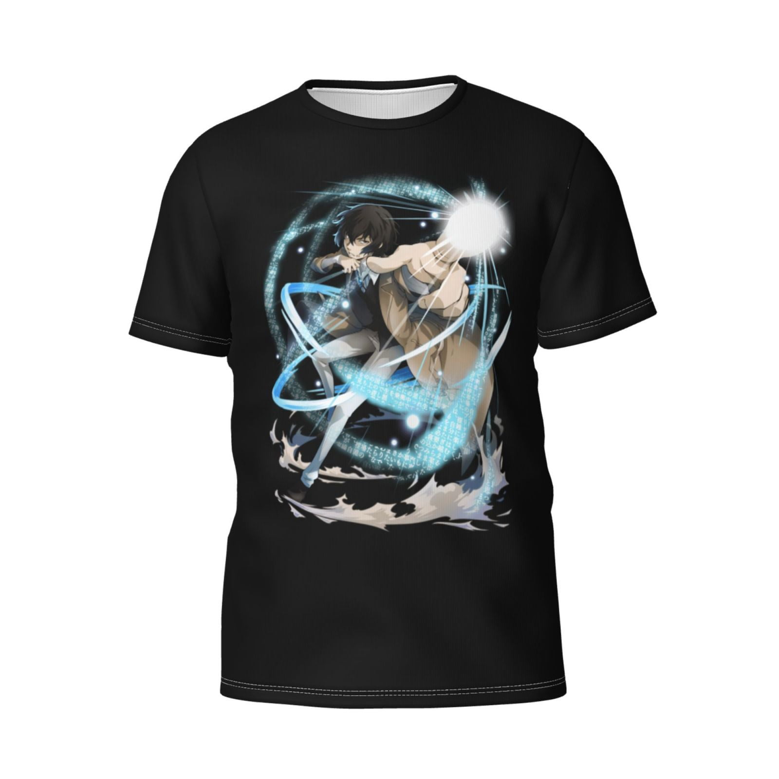 Anime 3d Graphic Mens Womens Short Sleeve Crew T-Shirt Osamu Dazai ...