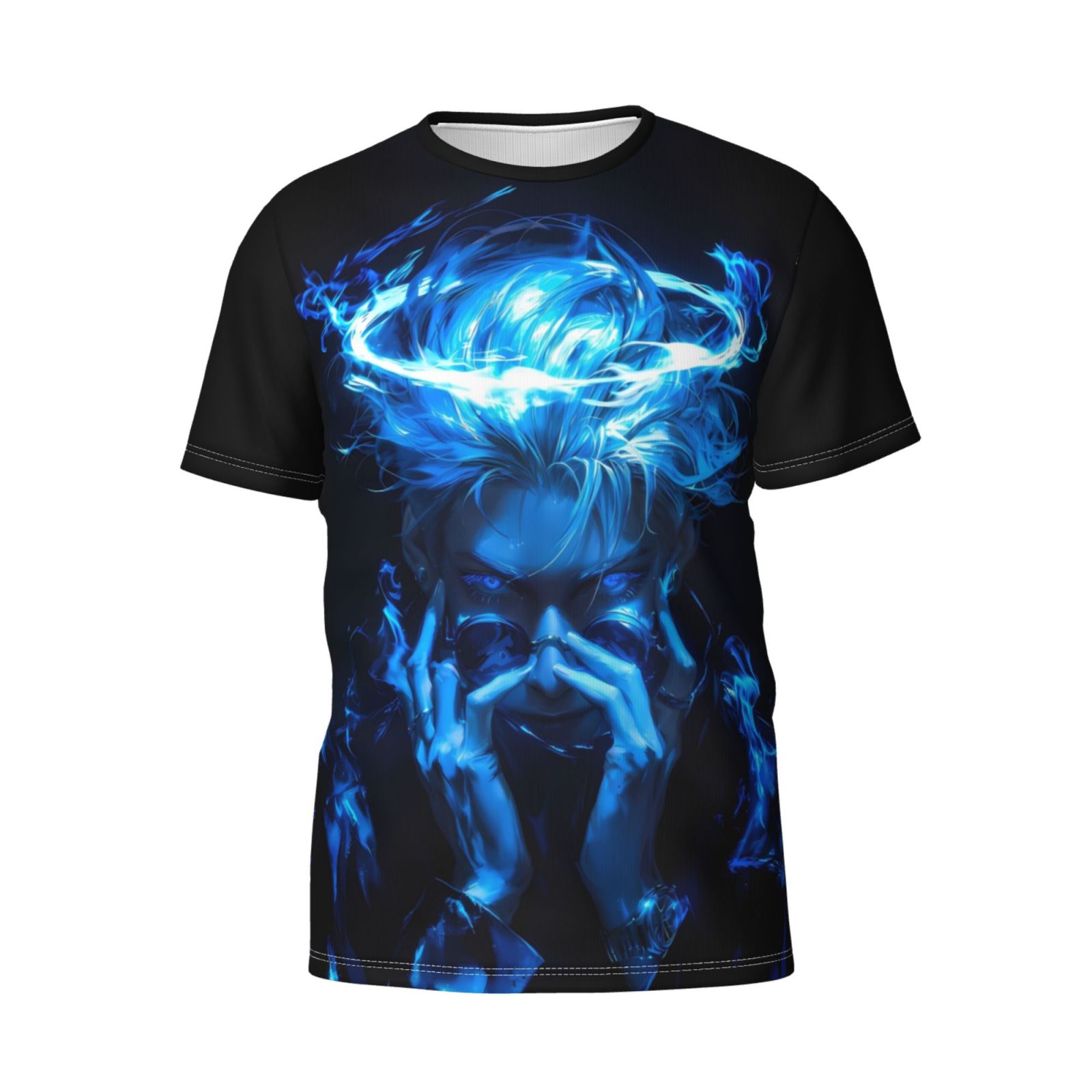 Anime 3d Graphic Mens Womens Short Sleeve Crew T-Shirt Satoru Gojo ...