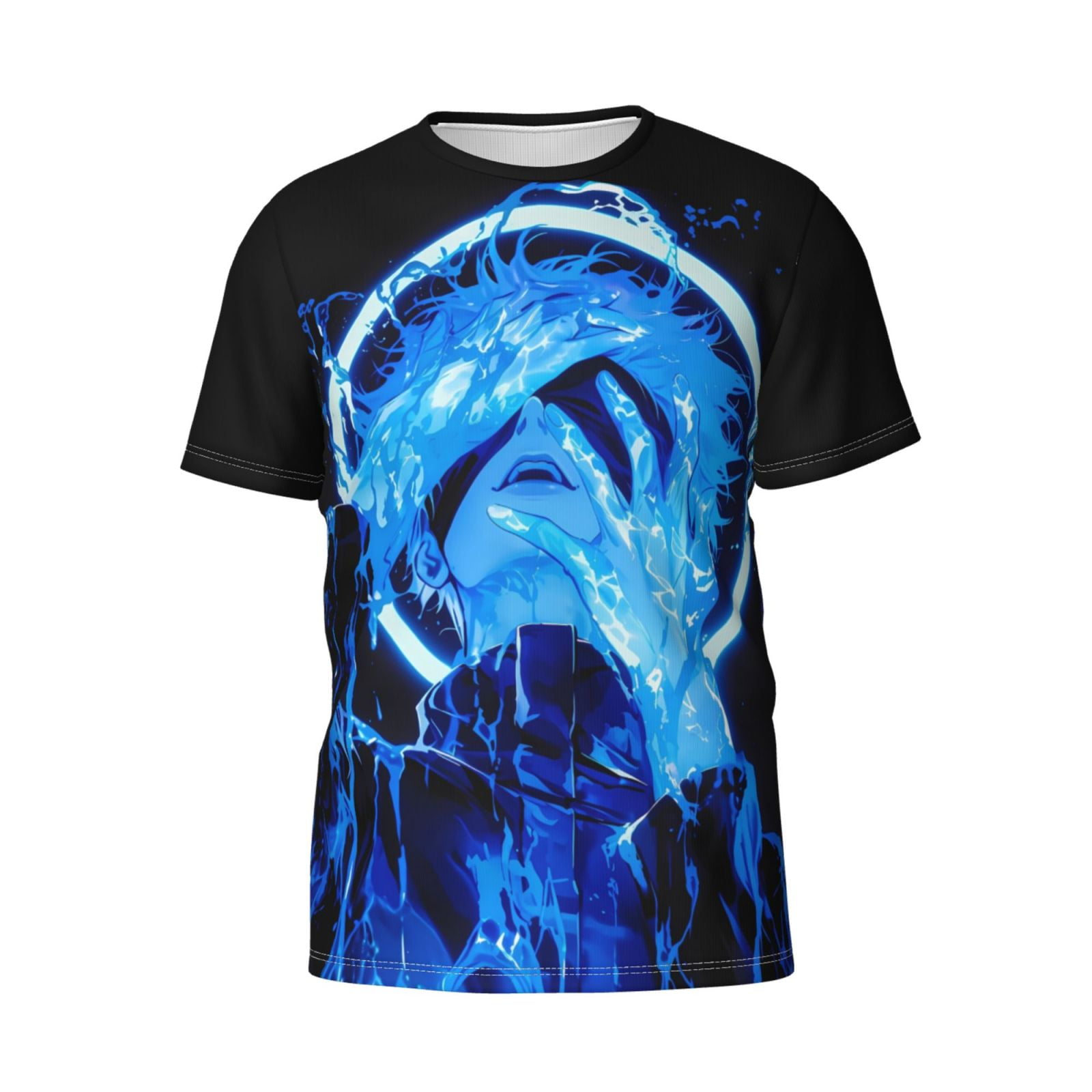 Anime 3d Graphic Mens Womens Short Sleeve Crew T-Shirt Satoru Gojo ...