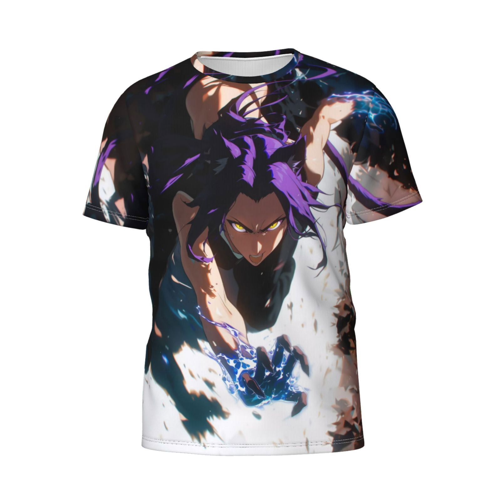 Anime 3d Graphic Mens Womens Short Sleeve Crew T-Shirt Shihouin ...