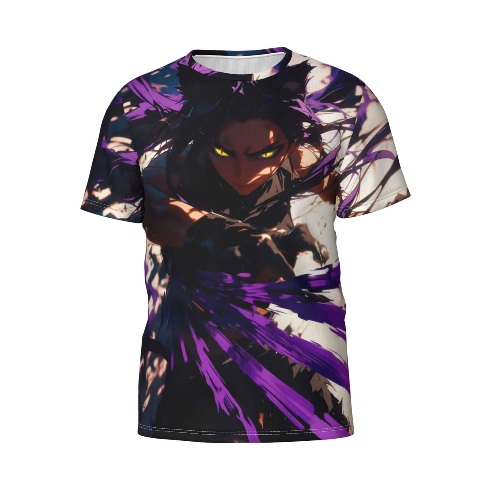 Anime 3d Graphic Mens Womens Short Sleeve Crew T-Shirt Shihouin ...