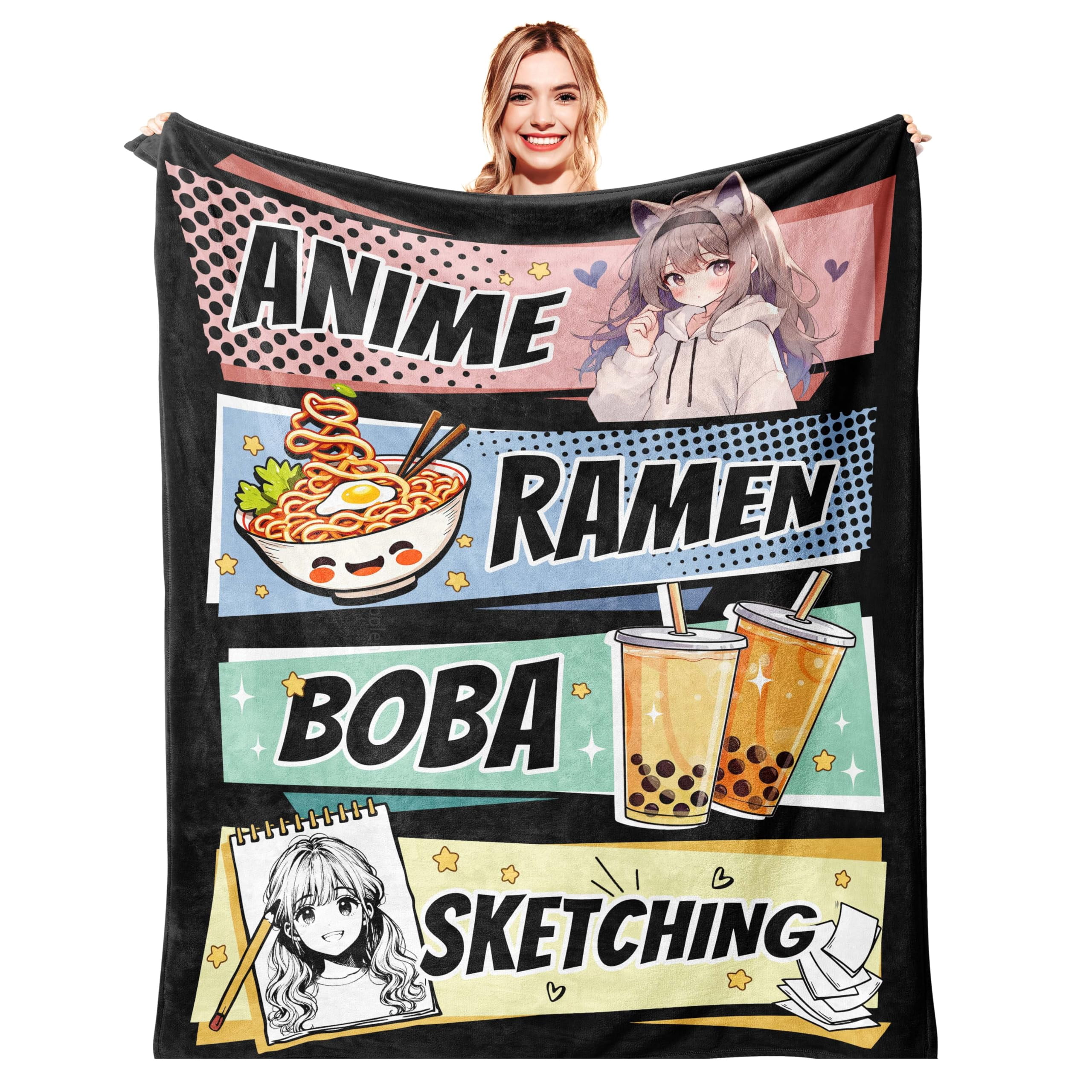 Anime 50"x40" Throw Blanket for Teens and Anime Lover Gifts - Walmart.com