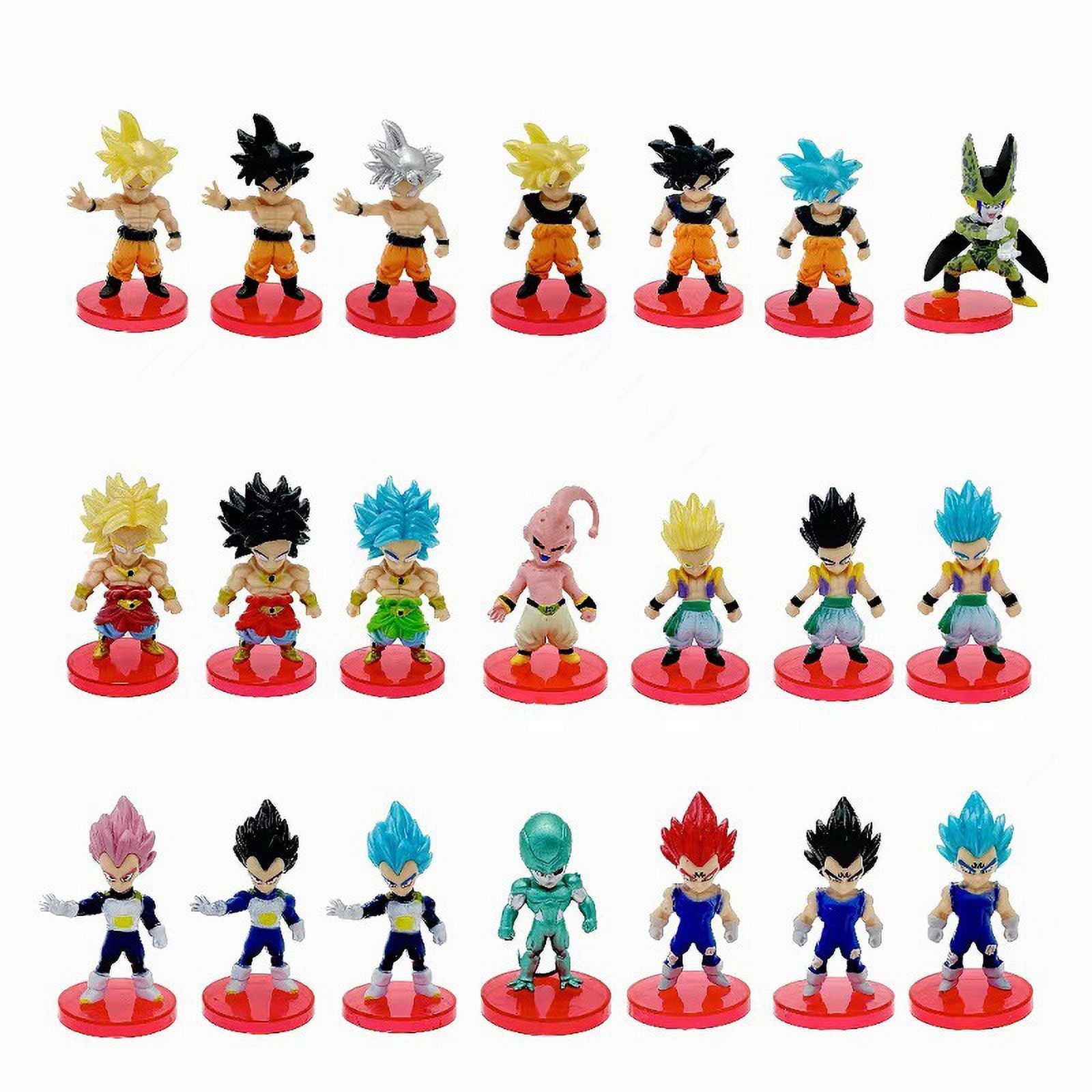 Anime Action Figure 21-Pcs Dragon Ball Characters Cute Version Figures ...