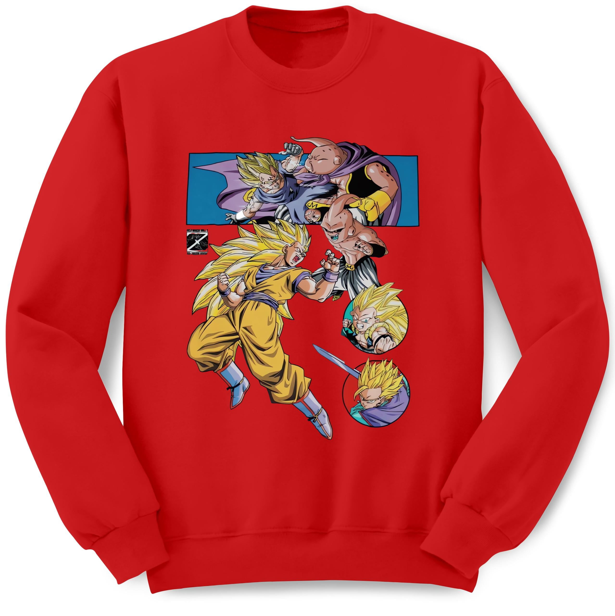 Anime Action - Majin Buu Saga Action Front Episodes Sweatshirt ...