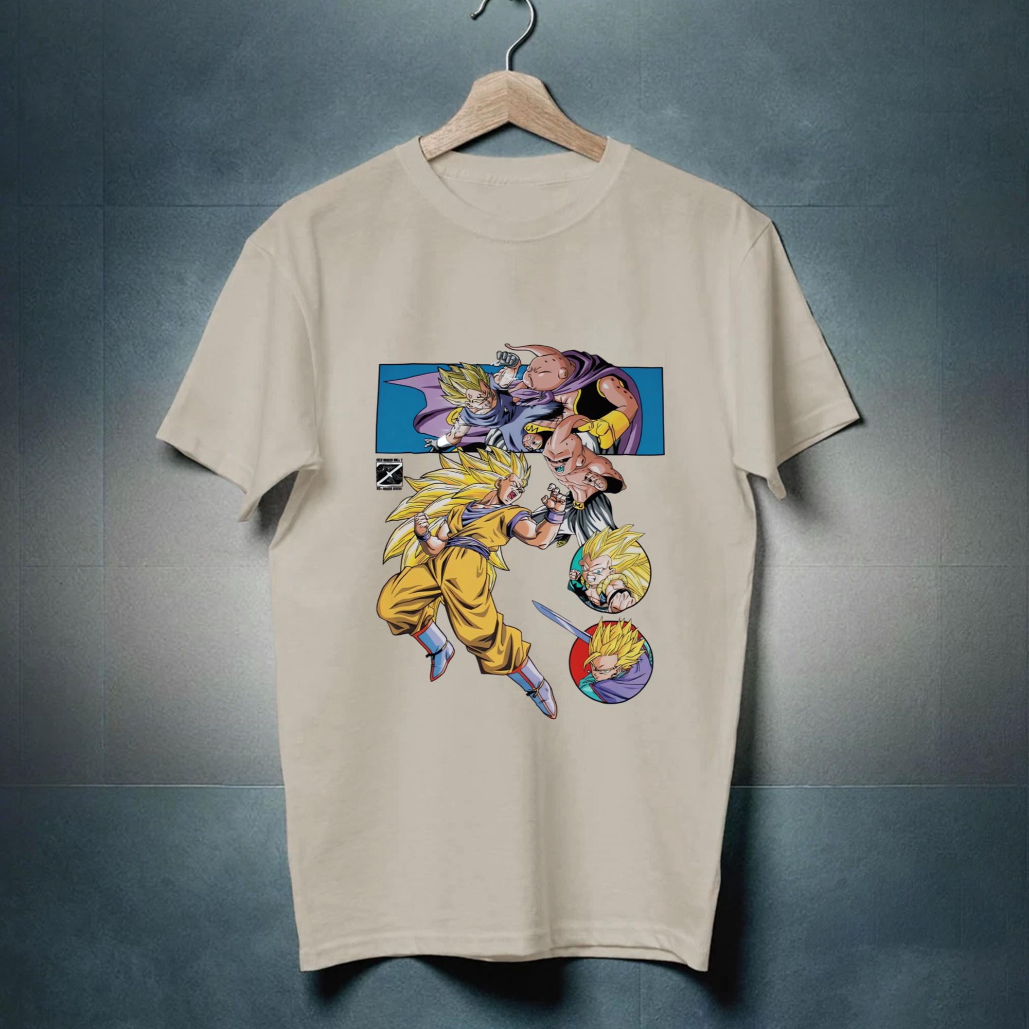Anime Action - Majin Buu Saga Action Front Episodes T-shirt - Walmart.com
