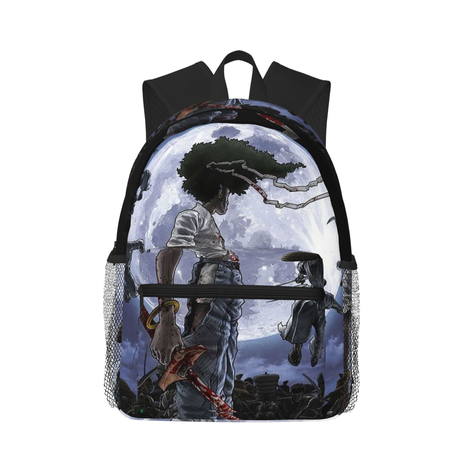 Anime Afro Samurai Backpack Lightweight Casual Daypack 3D Print Travel ...