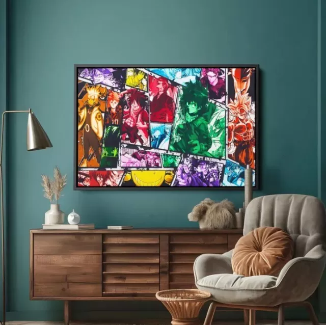 Anime All Characters Poster, Japanese Anime Manga Characters Poster NO ...