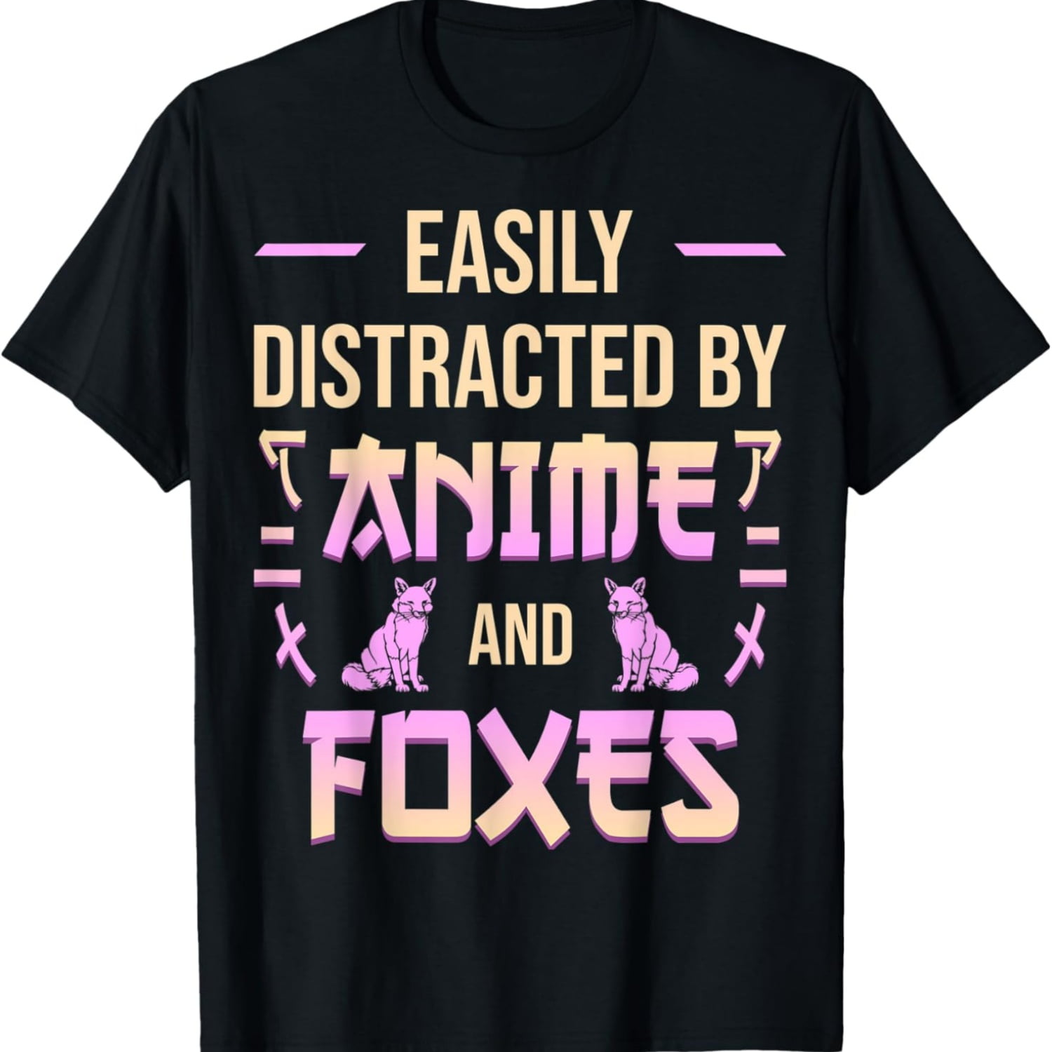 Anime And Foxes Kawa Anime Lover anese Otaku Cute Fox T-shtir - Walmart.com
