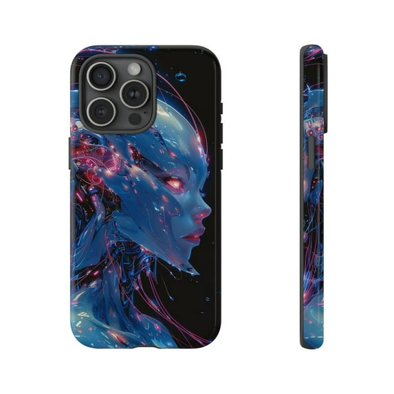 Anime Android Woman Cyborg Robot Futuristic Sci Fi Art Phone Case with ...