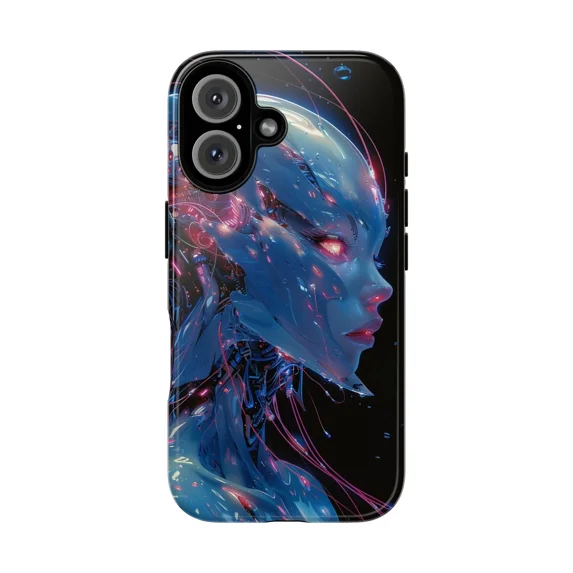 Anime Android Woman Cyborg Sci Fi Phone Case with iPhone 11-17 Pro Max ...