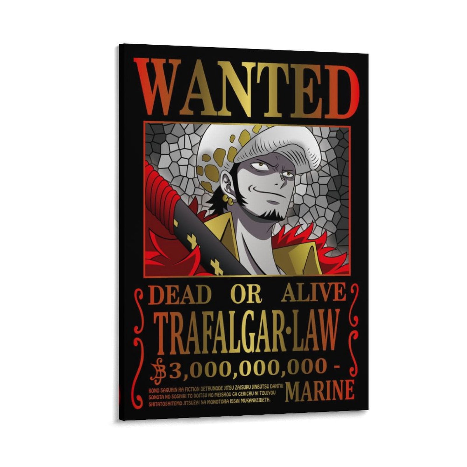 Anime Anime Wanted Poster Trafalgar Law Posters Art Print Wall Photo ...