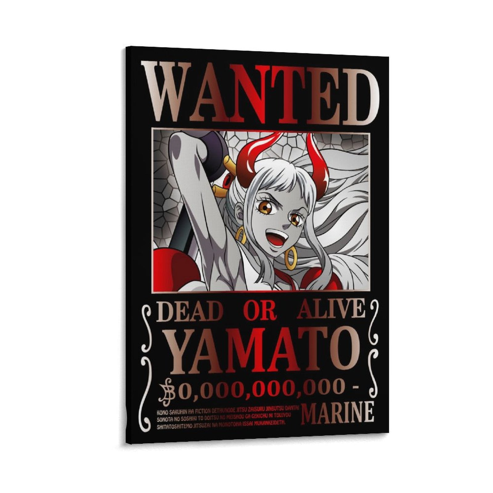 Anime Anime Wanted Poster Yamato Canvas Art Poster and Wall Art Picture ...