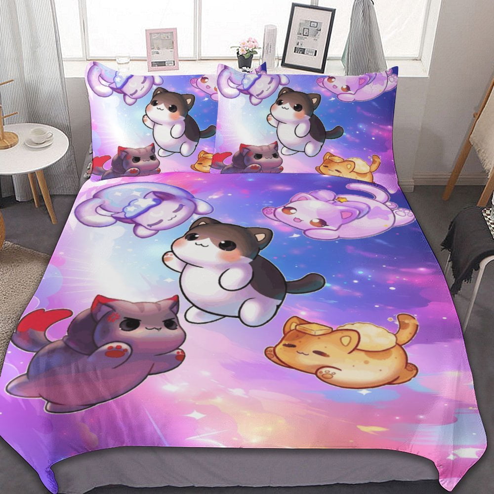 Anime Aphmau Duvet Cover Set 3d Printed Lightweight And Comfortable