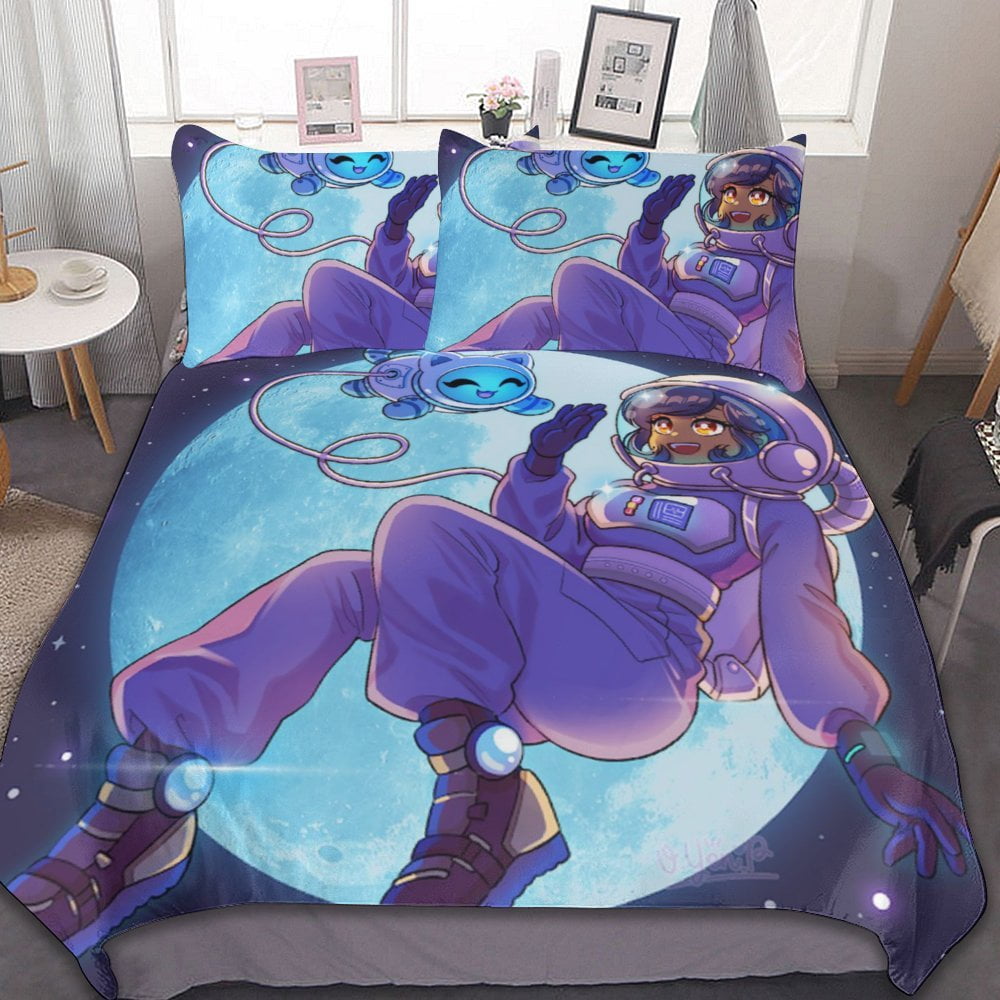 Anime Aphmau Duvet Cover Set 3d Printed Lightweight And Comfortable