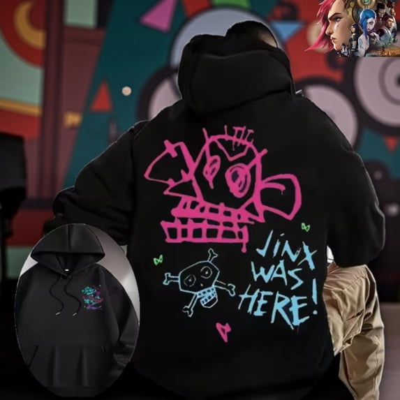 Anime Arcane Jinxx, Anime Cosplay Graphic Hoodie, Gift For League of ...