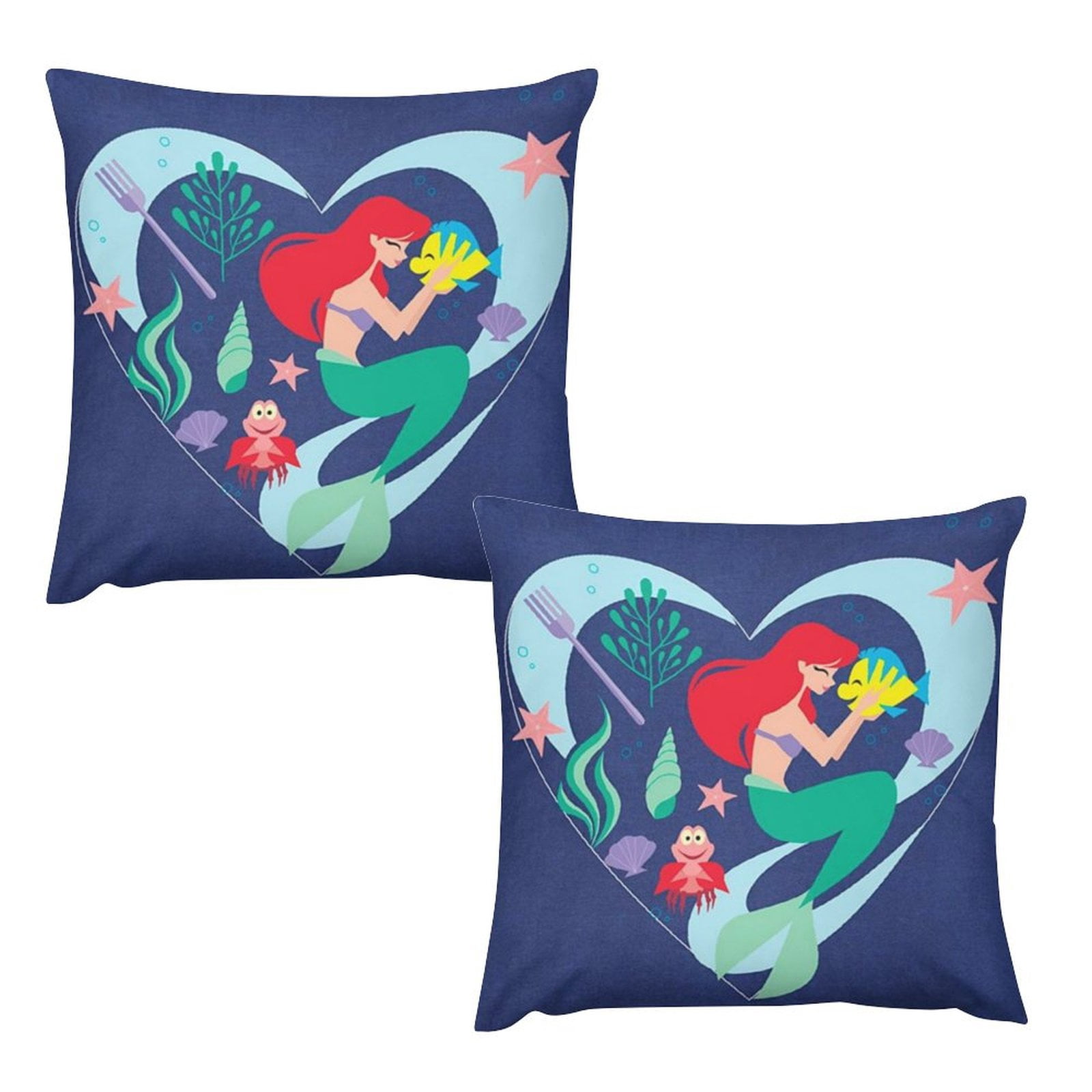 Anime Ariel Pillow Covers 24 "x24 " Decorative Pillow Case Square ...
