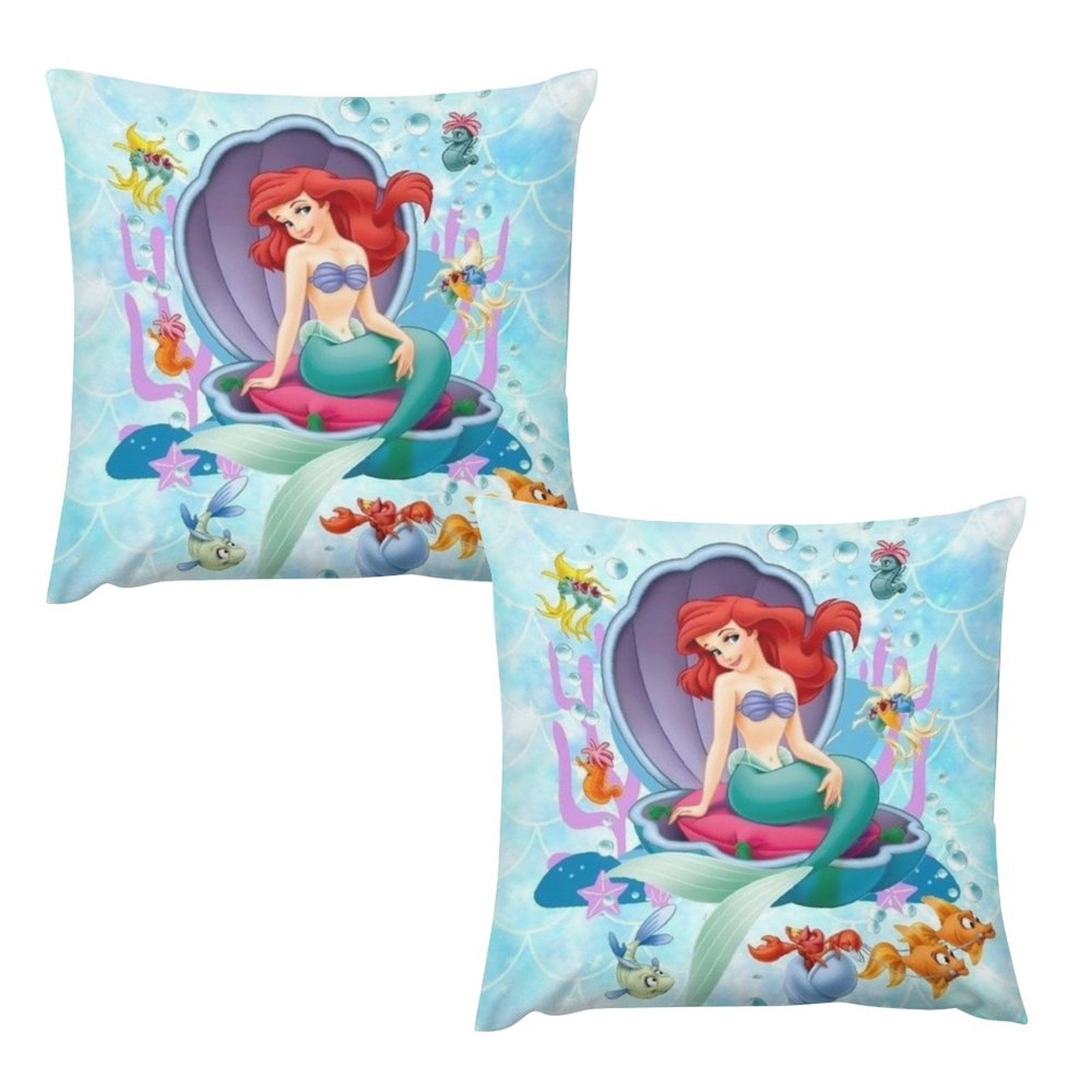 Anime Ariel Pillow Covers 24 "x24 " Decorative Pillow Case Square ...