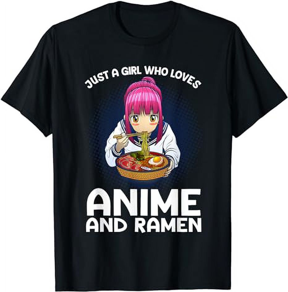 Anime Art For Women Teen Girls Anime Merch Ramen Anime Lover T-Shirt ...