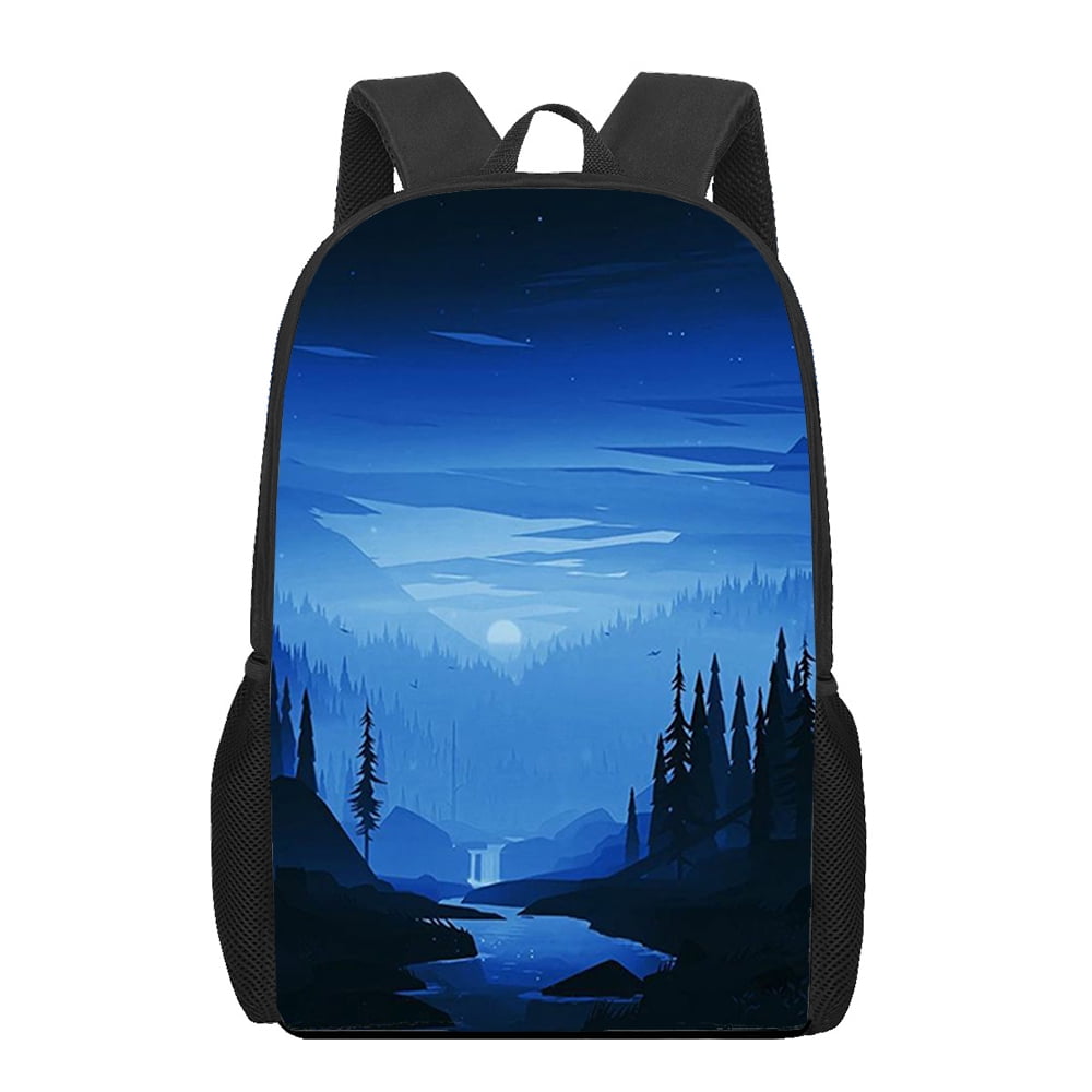 Anime Art Landscape Illustration Print Bags for Teenager Bookbags ...