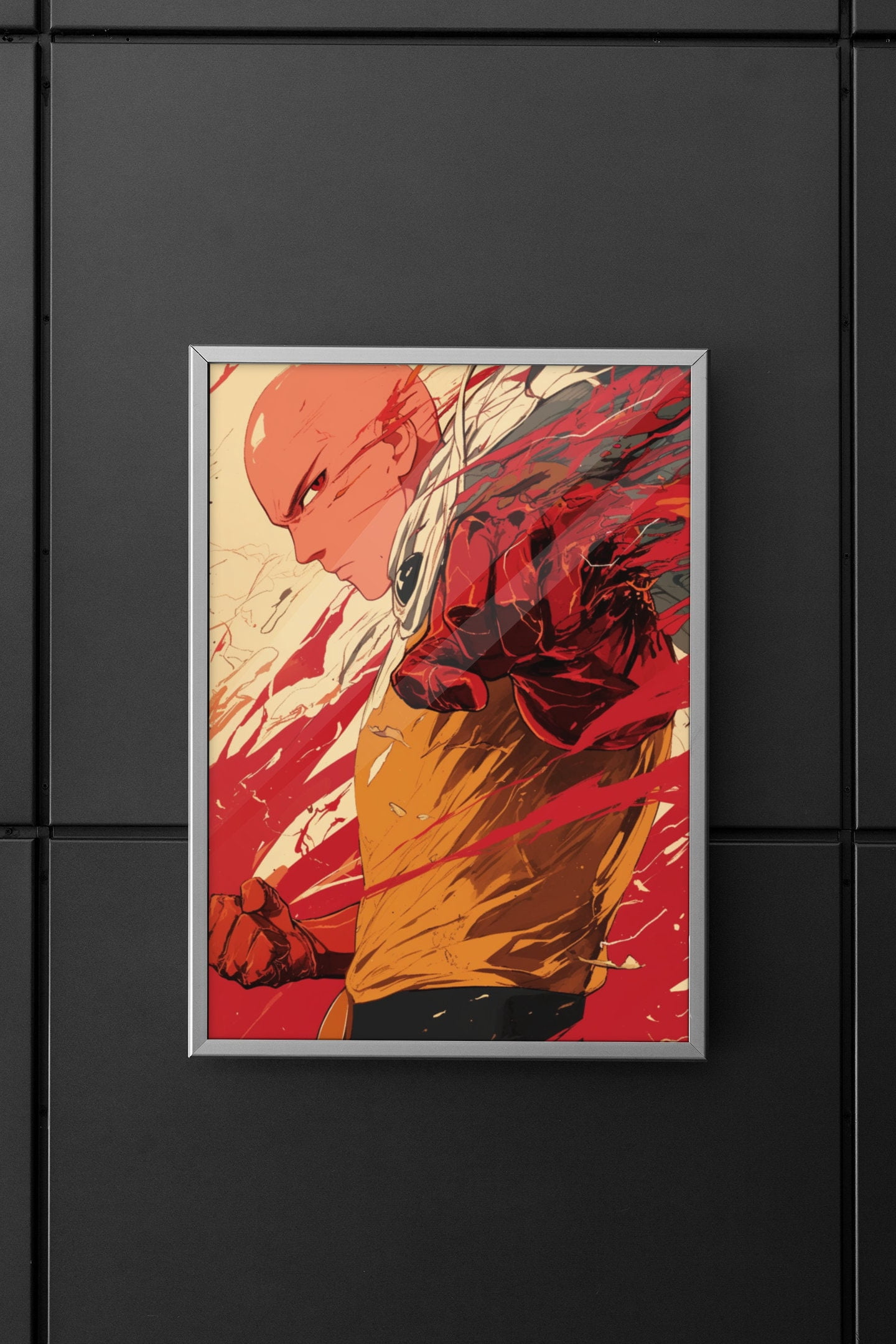 Anime Art l One-punch Man Inspired l Saitama l Wall Art l l Home Decor ...