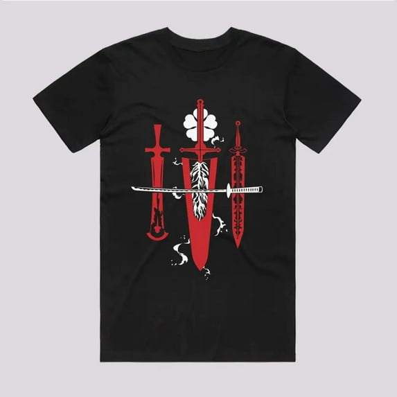 Anime Asta Demon Swords T Shirt Size S - 5Xl Gift For Friends, Kids ...