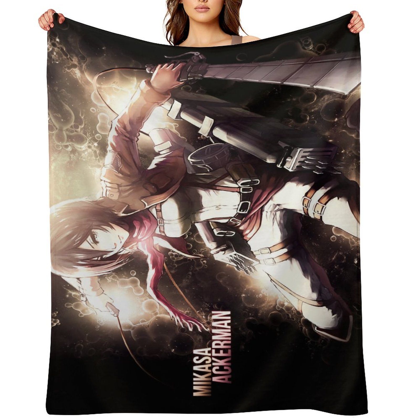 Anime Attack on Titan Flannel Blanket, Ultra Soft Warm Throw ...