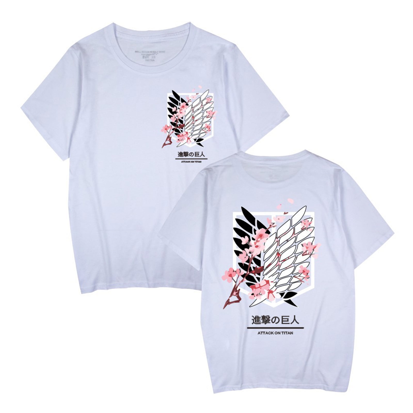 Anime Attack on Titan T-shirt Printed AOT Scout Regiment Short Sleeve ...