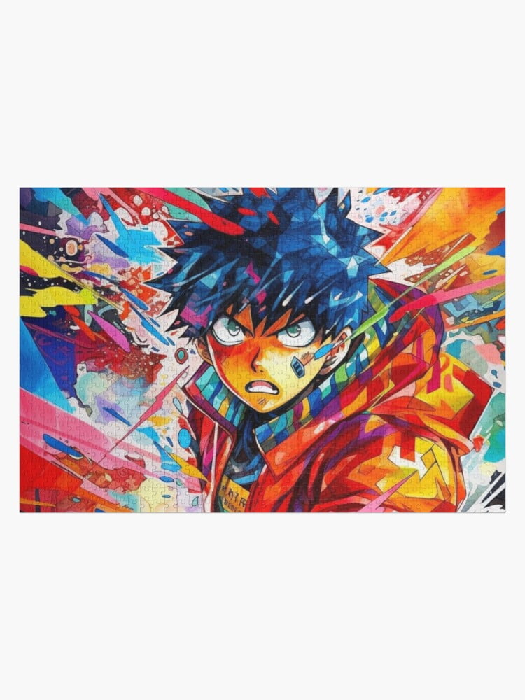 Anime Aura: Vibrant Headshots in Neon Colors #10 Jigsaw Puzzle Unique ...