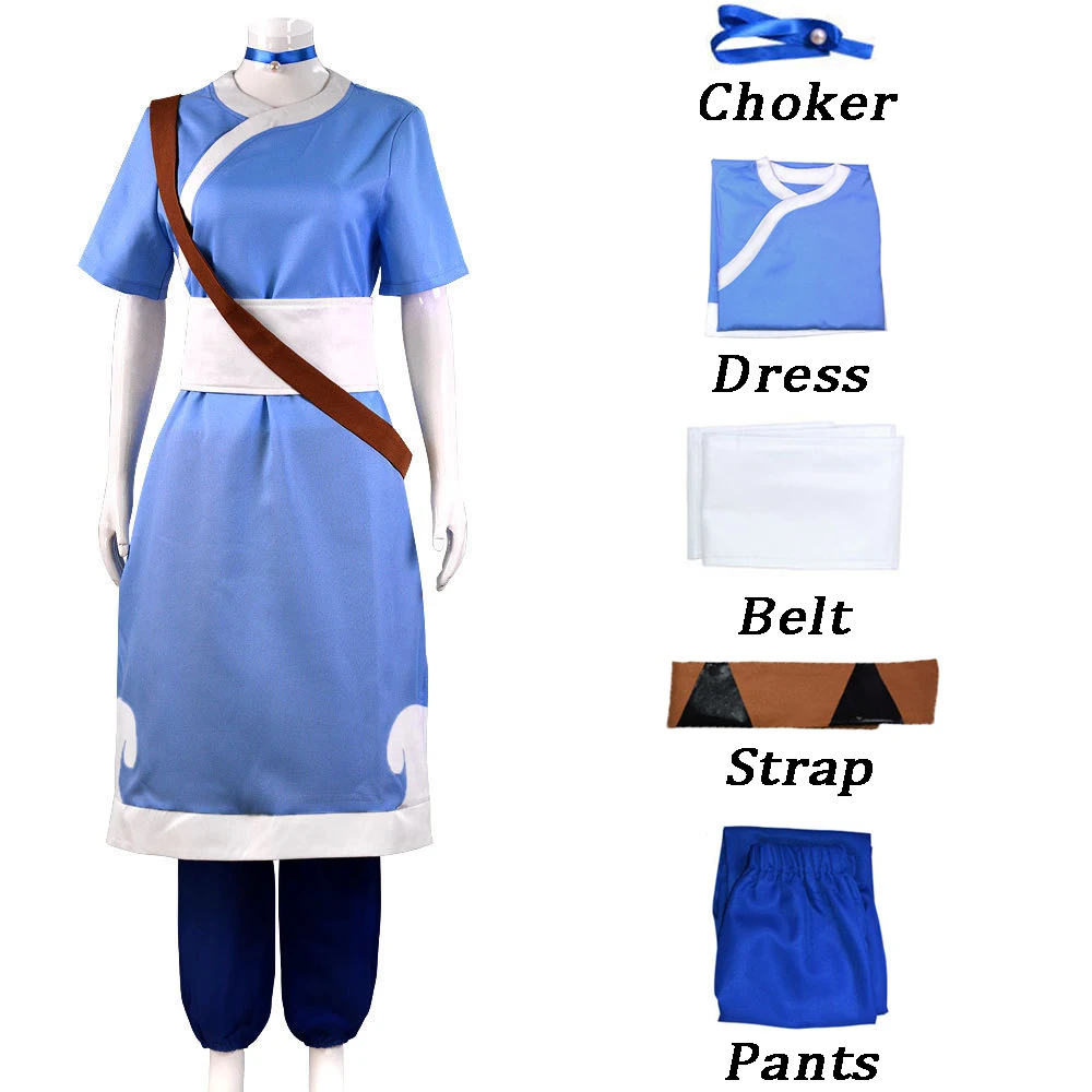 Anime Avatar：The Last Airbender Zuko Aang Katara Cosplay Costume Suits ...