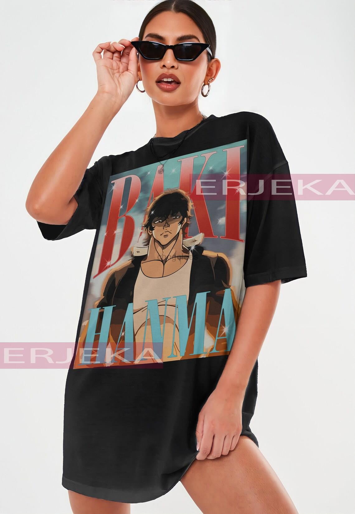 Anime BAKI HANMA Shirt Vintage Baki Hanma Shirt Retro 90s Baki the ...