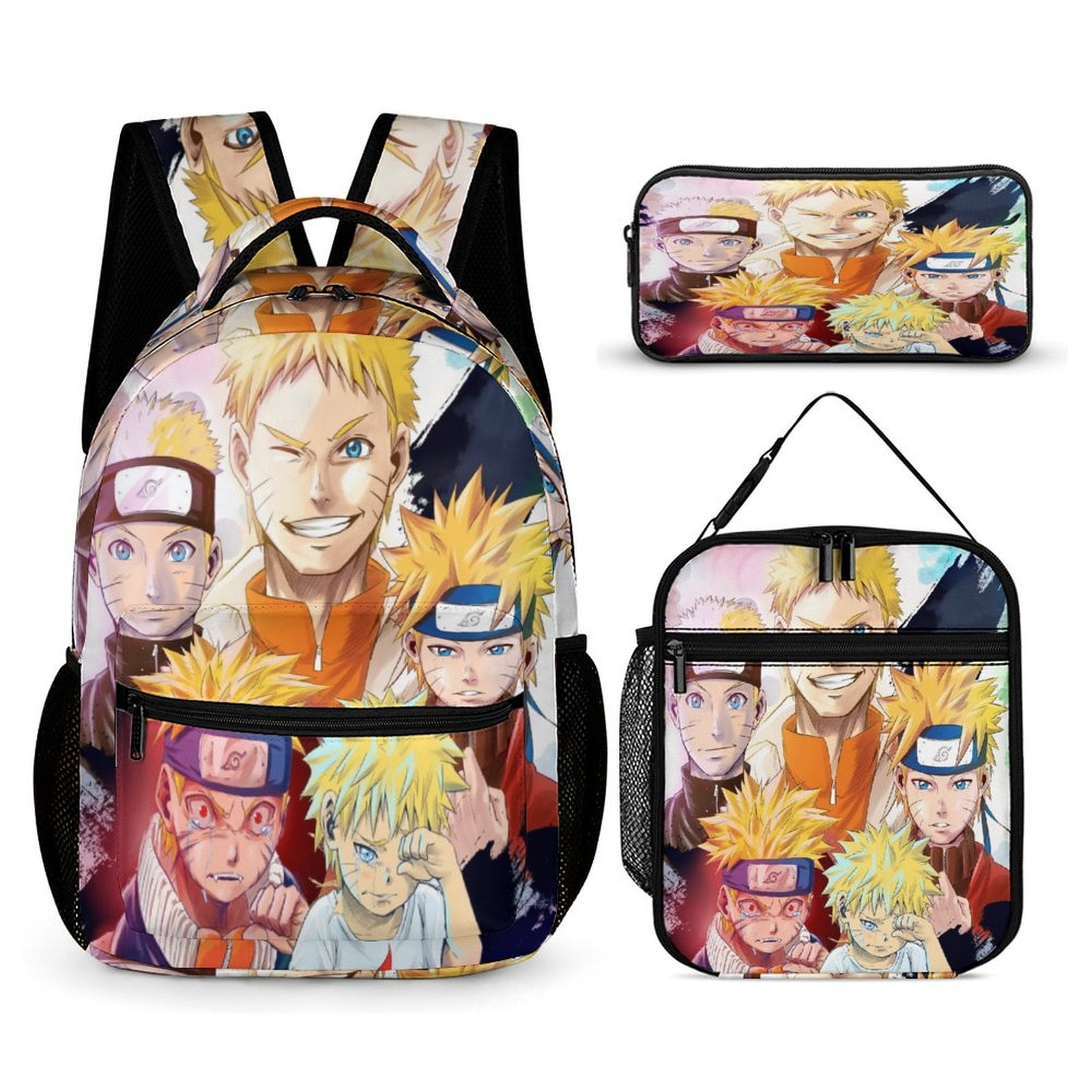 Anime Backpack Cool Anime Backpack Cool 17 Inch 3 Piece Set with ...