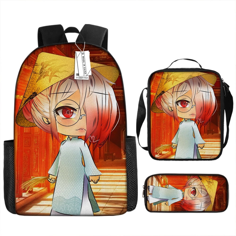 Anime Backpack Two-Dimensional Gacha Backpack Retro School Bag ...