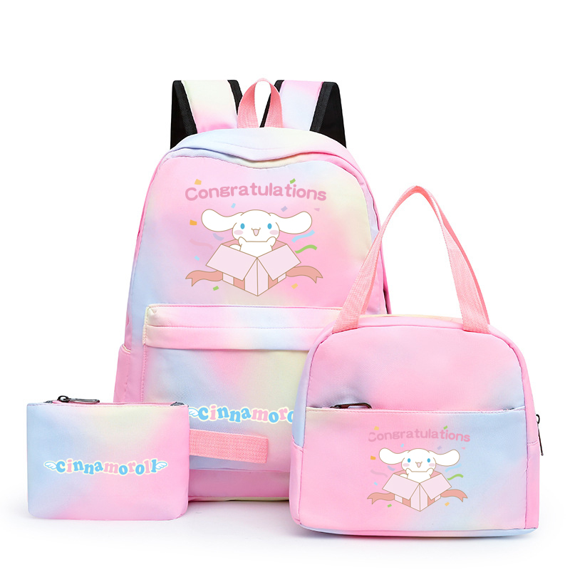 Anime Backpacks for Boy Girl Child Kawaii Lunch Bag 3Pcs/set Sanrio ...