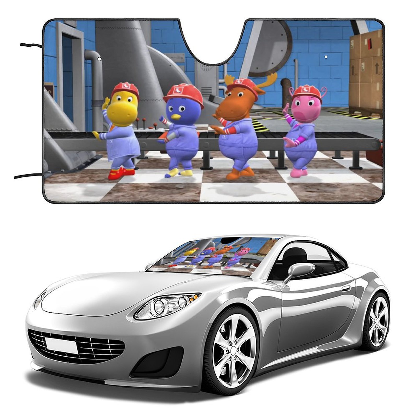 The Anime Backyardigans Windshield Sun Shade - Car Sun Shade Windshield ...