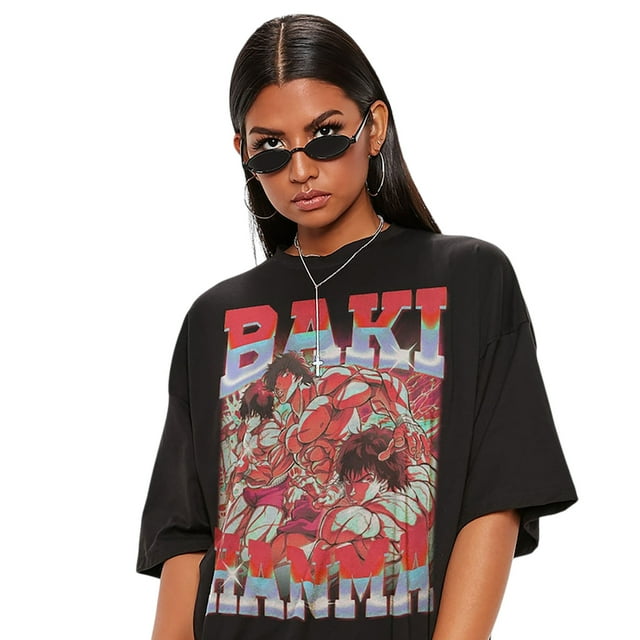 Anime Baki Hanma Retro Unisex Classic 2D T-Shirt - Vintage 90S The ...