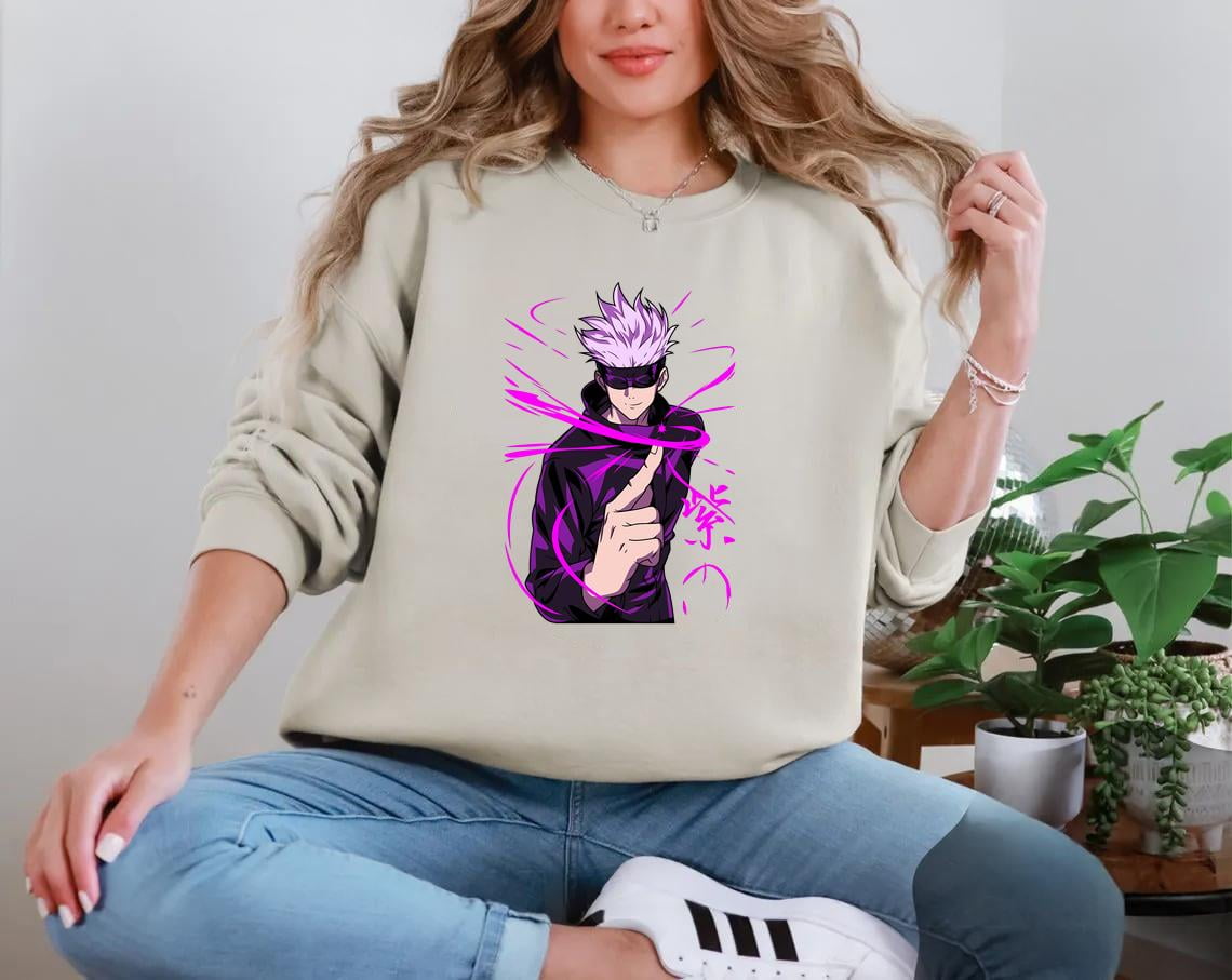 Anime Battle Sweatshirt with Gojo Satoru Jujutsu Kaisen Manga Vibe, for ...
