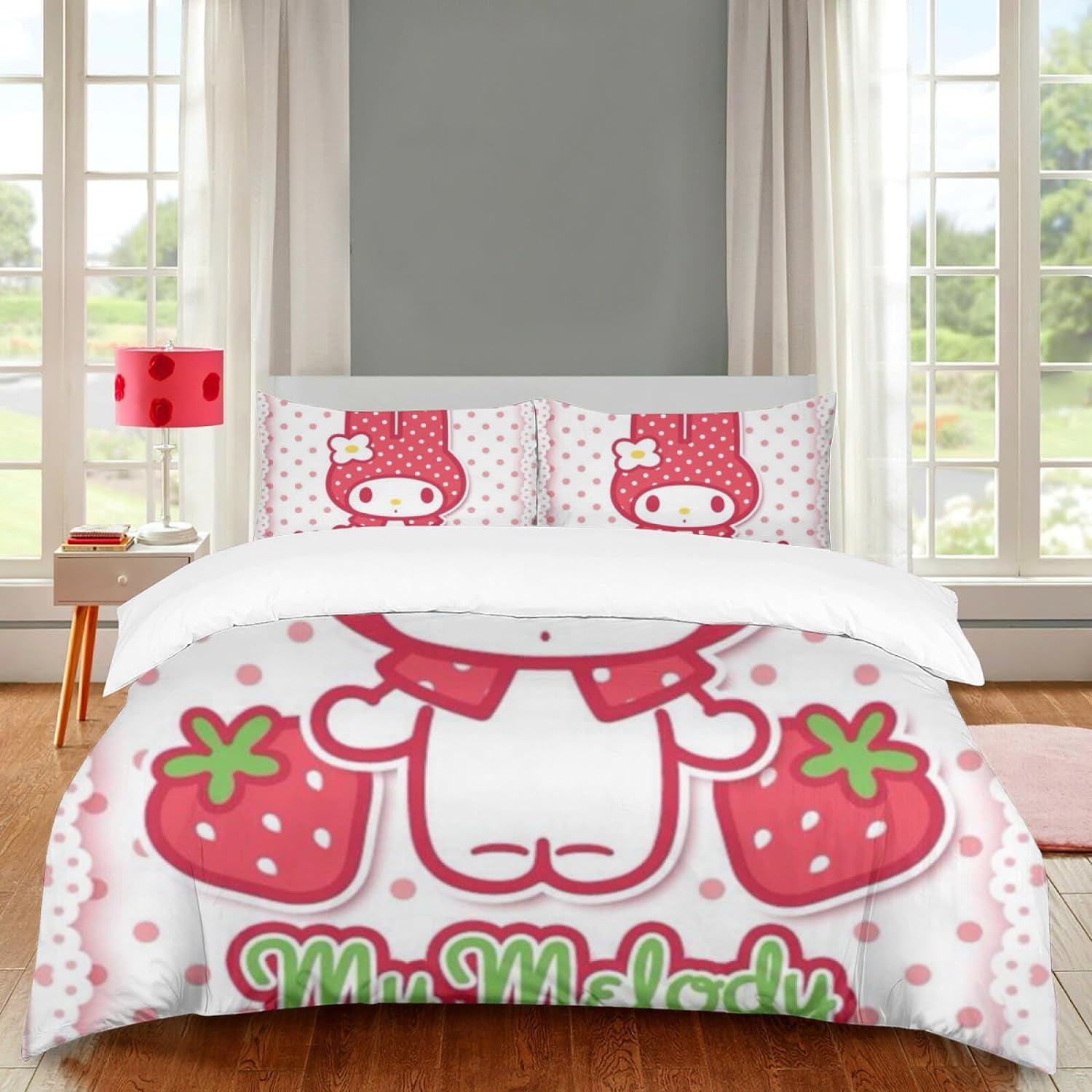 Anime Bed Sets Cartoon Bedding Set Cute Duvet Cover Set Soft Bedroom ...