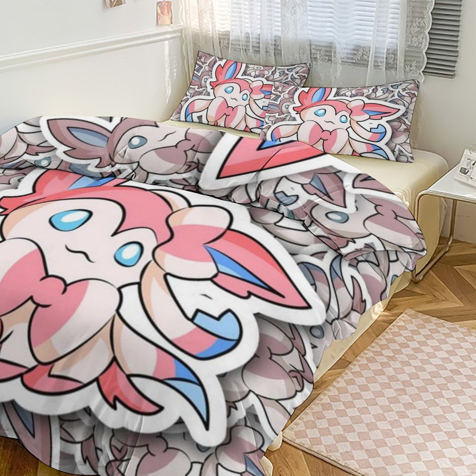Anime Bedding Set Queen Size Bedding Sets for Room Decor - Walmart.com