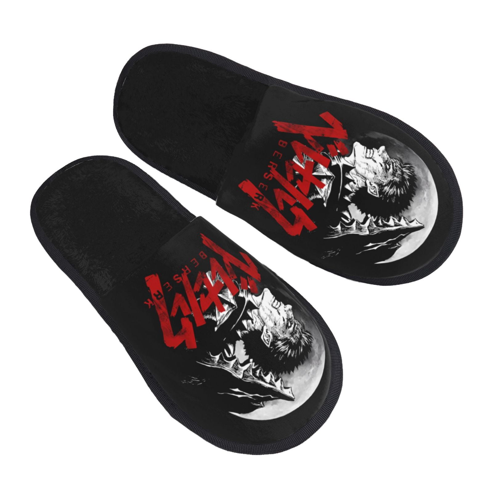 Anime Berserk Furry Slippers For Men Women Fuzzy House Slippers Winter ...