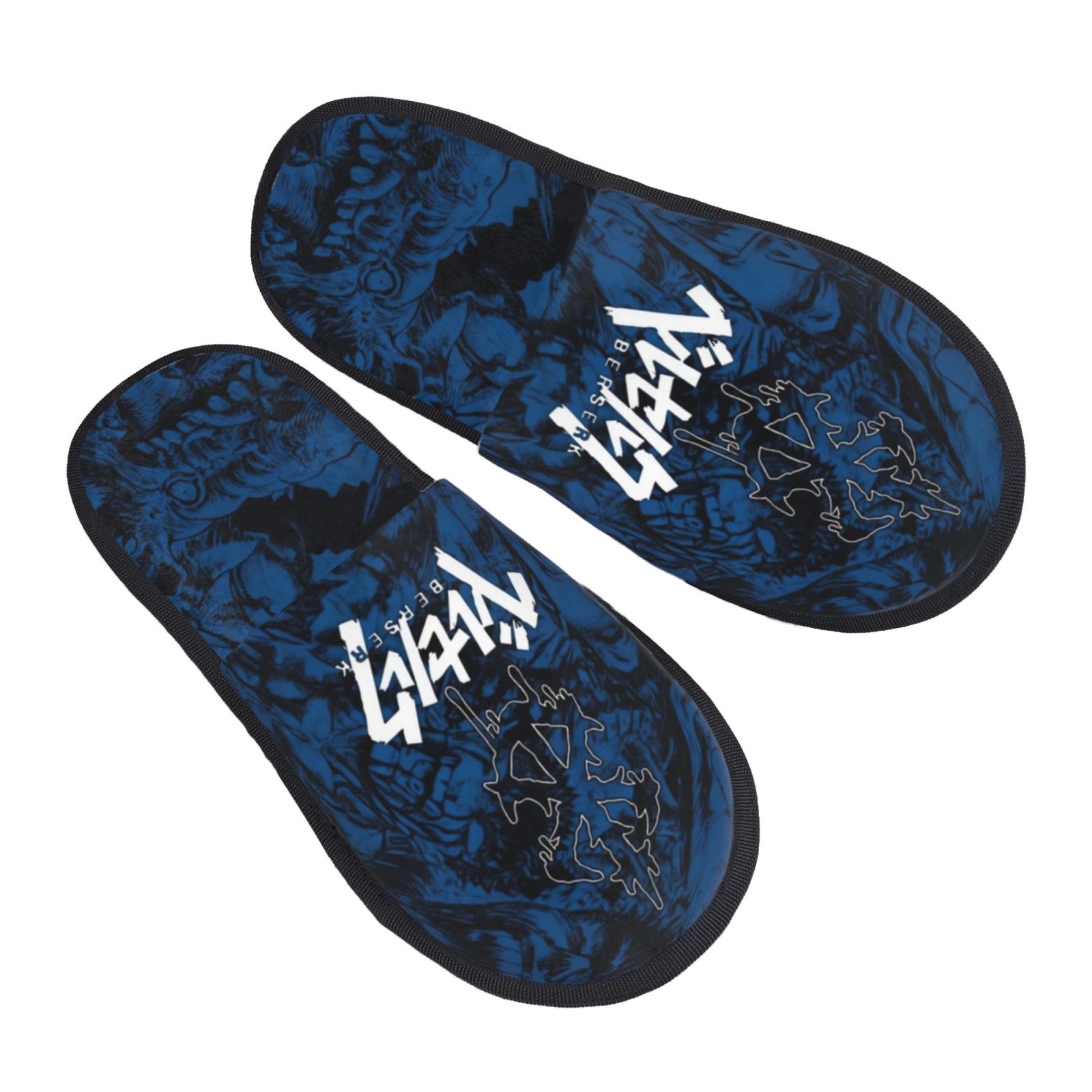 Anime Berserk Furry Slippers For Men Women Fuzzy House Slippers Winter ...
