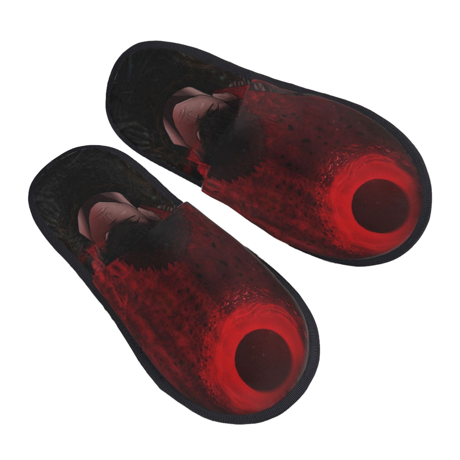 Anime Berserk Furry Slippers For Men Women Fuzzy House Slippers Winter ...