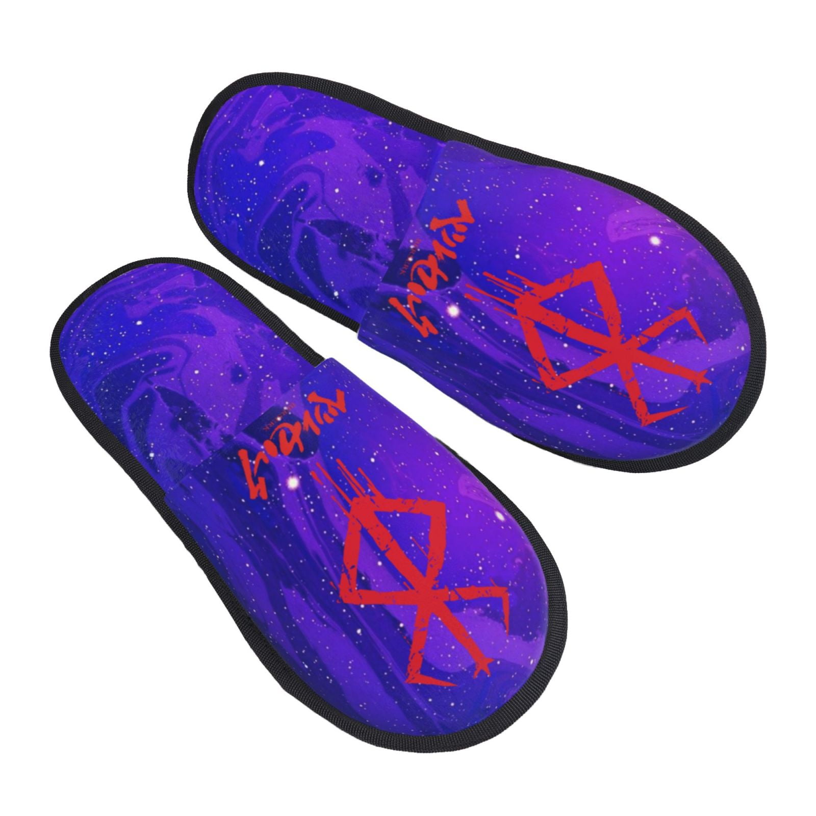 Anime Berserk Furry Slippers For Men Women Fuzzy House Slippers Winter ...