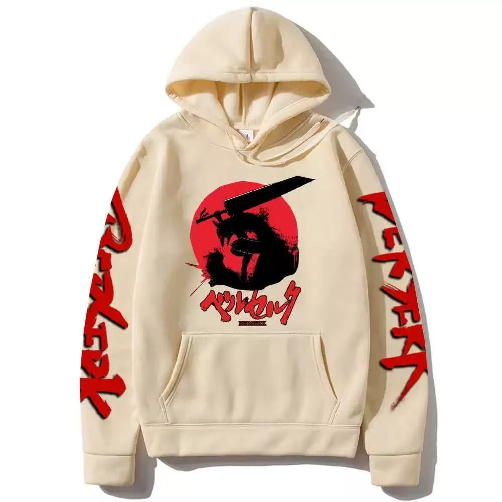 Anime Berserk Griffith Print Sweatshirt Men Women Long Pocket Hoodie ...