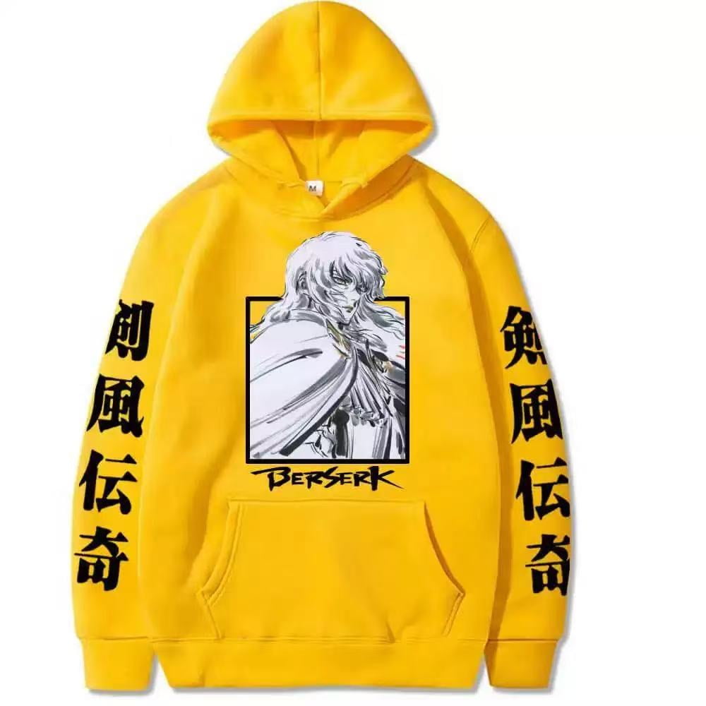 Anime Berserk Griffith Print Sweatshirt Men Women Long Pocket Hoodie ...