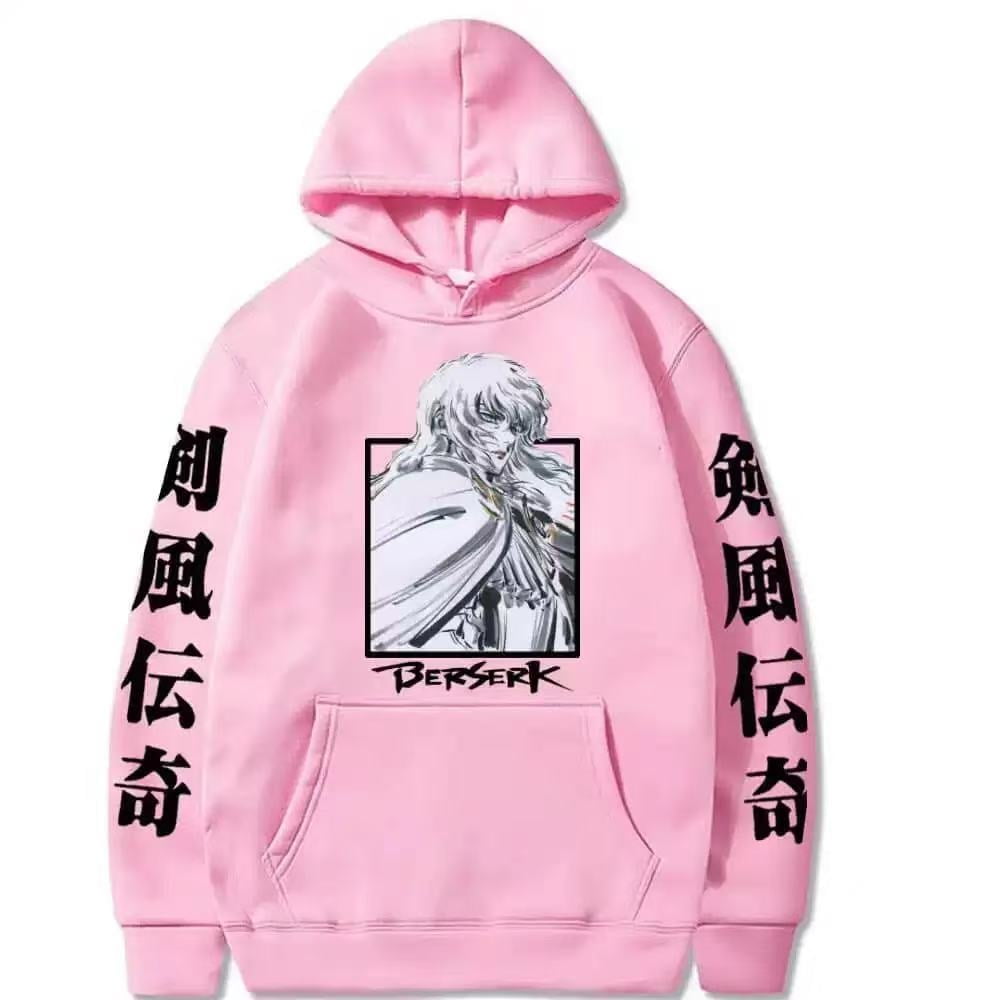 Anime Berserk Griffith Print Sweatshirt Men Women Long Pocket Hoodie ...