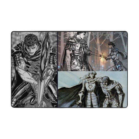 Anime Berserk Rugs Washable Cover Floor Rug Carpets Bathroom ...